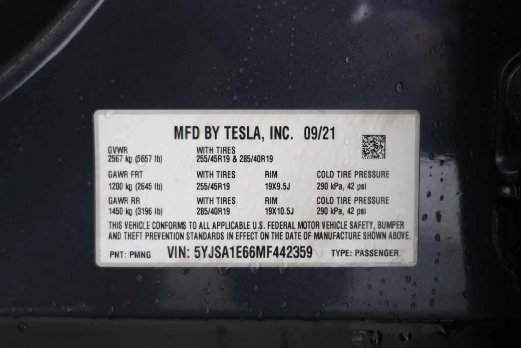 Used 2021 Tesla Model S Plaid AWD with Full Self-Driving Capability ...