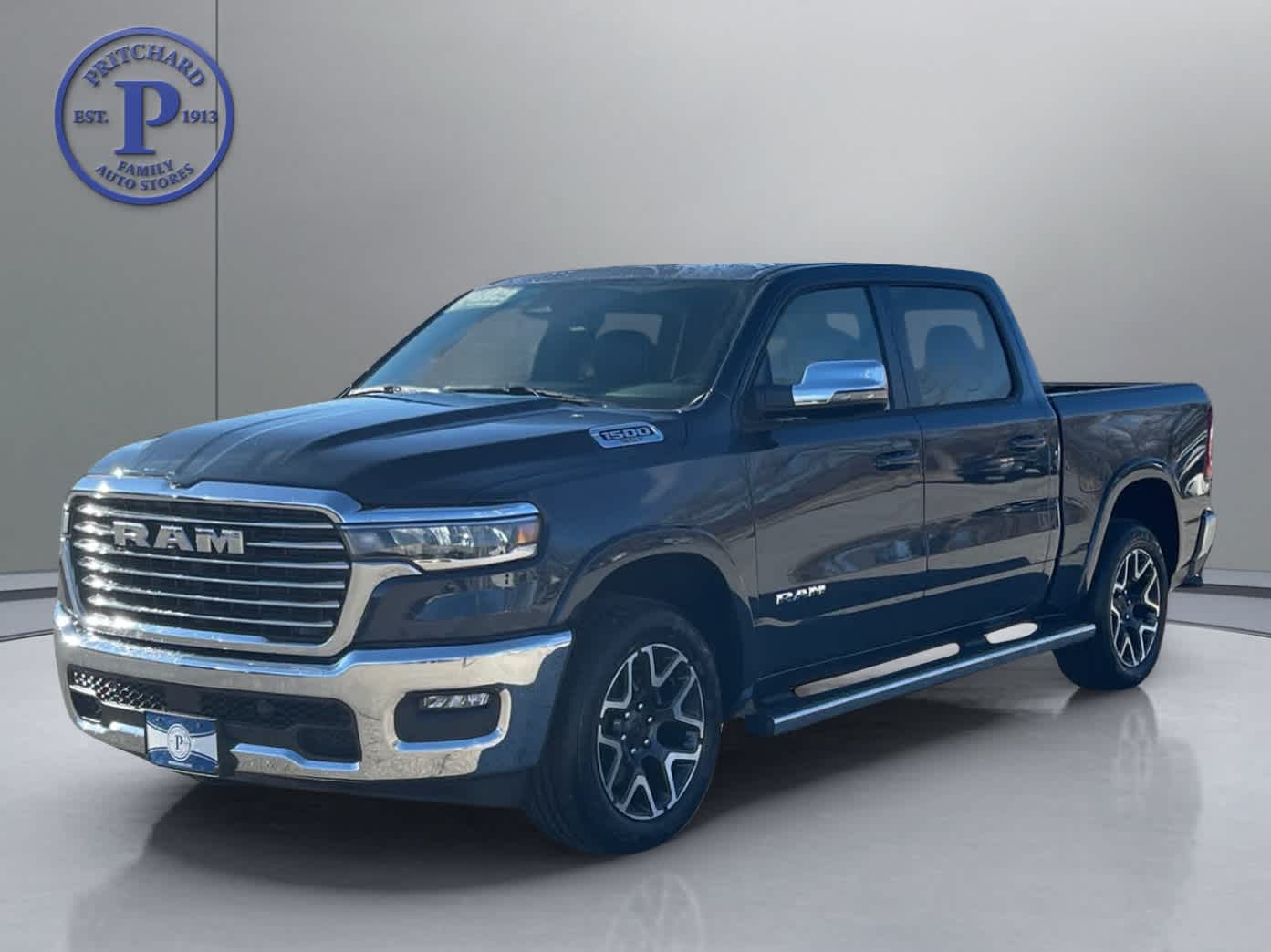New 2025 Ram 1500 Laramie Crew Cab Pickup in #C01704 | Pritchard Family Auto Stores