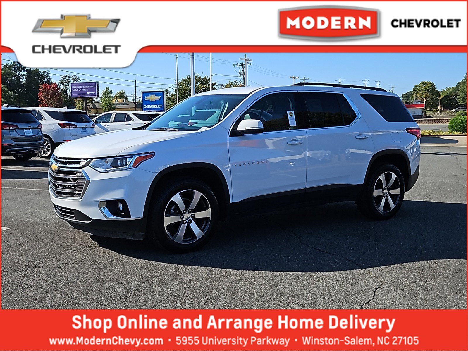 Chevrolet Traverse Lt White