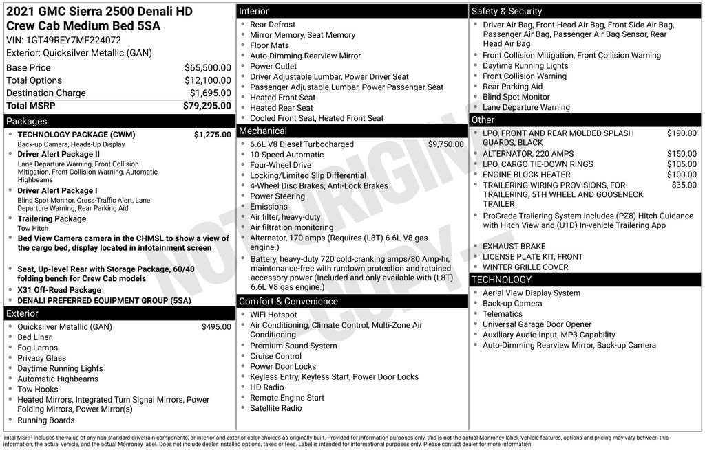 Pre-Owned 2021 GMC Sierra 2500 HD Denali Crew Cab in Virginia Beach # ...