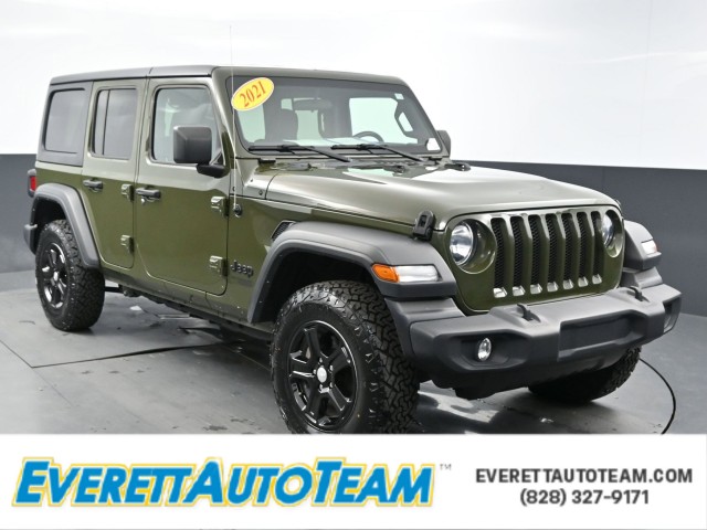 Pre-Owned 2021 Jeep Wrangler Unlimited Sport S SUV in Hickory #18350 ...