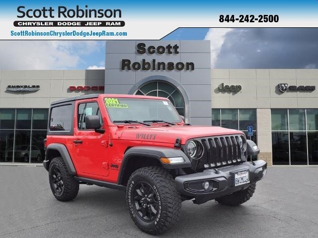 Certified Pre-Owned 2021 Jeep Wrangler Willys 2D Sport Utility in ...