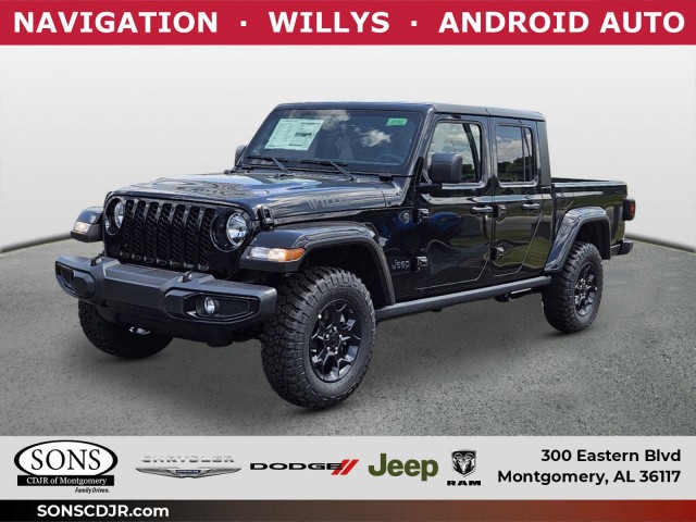 New 2023 Jeep Gladiator Willys Crew Cab Pickup in #J3163 | SONS Auto Group