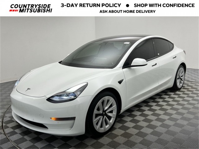 Pre-Owned 2021 White Tesla Model 3 Standard Range Plus 4D Sedan for ...