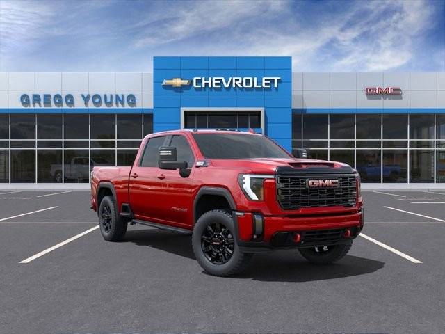 New 2025 GMC Sierra 2500 HD AT4 Crew Cab Volcanic Red Tintcoat in ...