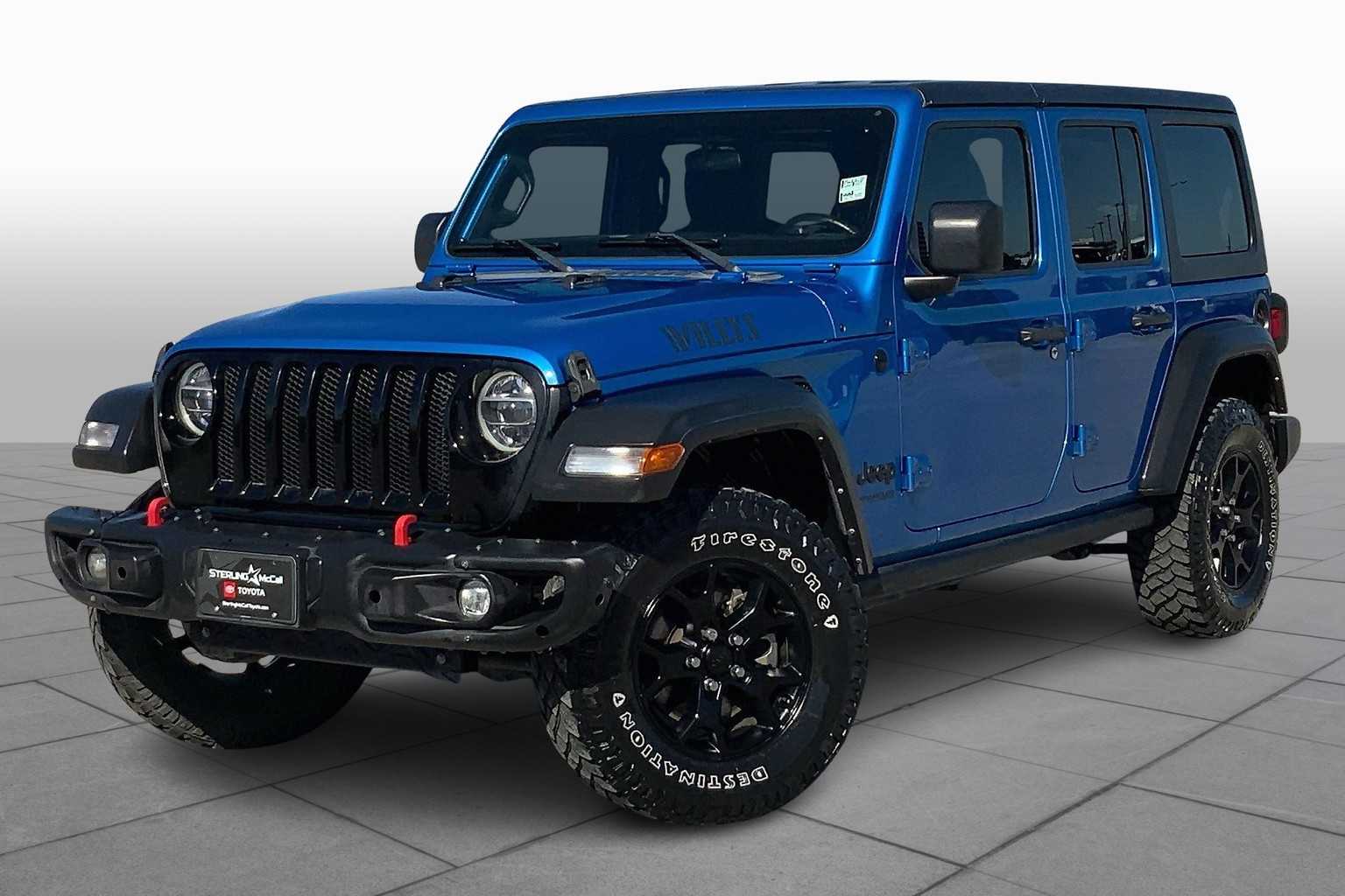 Pre-Owned 2021 Jeep Wrangler Unlimited Willys Sport Utility in Houston ...