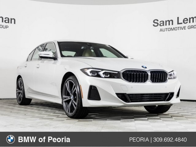 New 2024 BMW 3 Series 330i xDrive 4D Sedan in Central IL #W7346 | Sam Leman Automotive Group