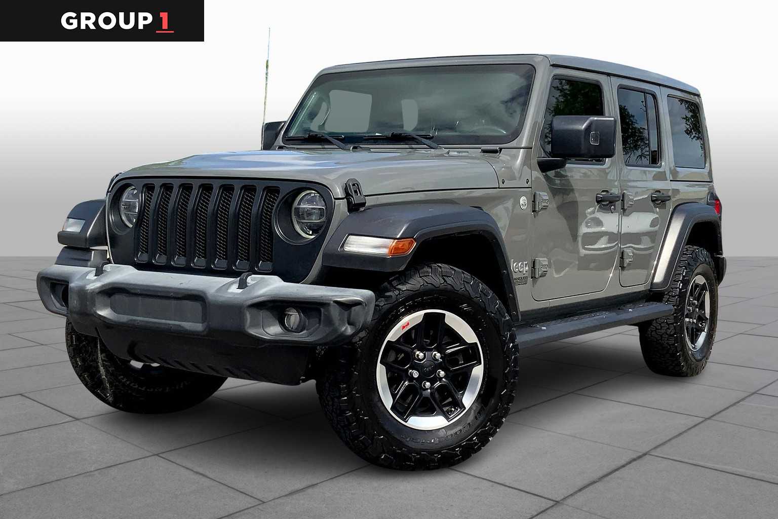 Pre-Owned 2021 Jeep Wrangler Unlimited Sport S Sport Utility in Webster ...