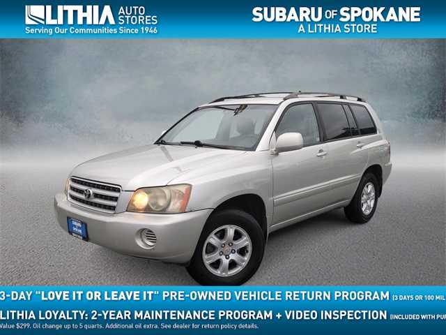 Pre-Owned 2003 Toyota Highlander Sport Utility in Spokane #30157271S ...