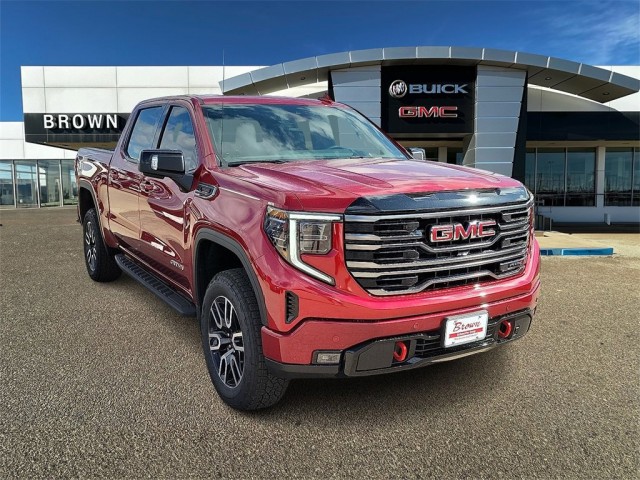 New 2025 GMC Sierra 1500 AT4 Crew Cab in Amarillo #G4438 | Brown Buick GMC