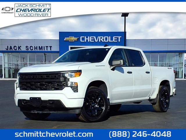 Pre-Owned 2023 Chevrolet Silverado 1500 Custom Crew Cab in Wood River # ...