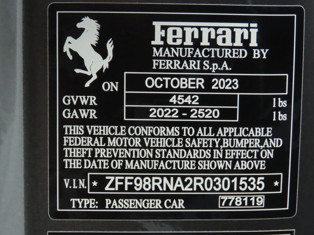 Pre-Owned 2024 Ferrari Roma Base 2D Coupe in Phoenix #CONSEMR ...