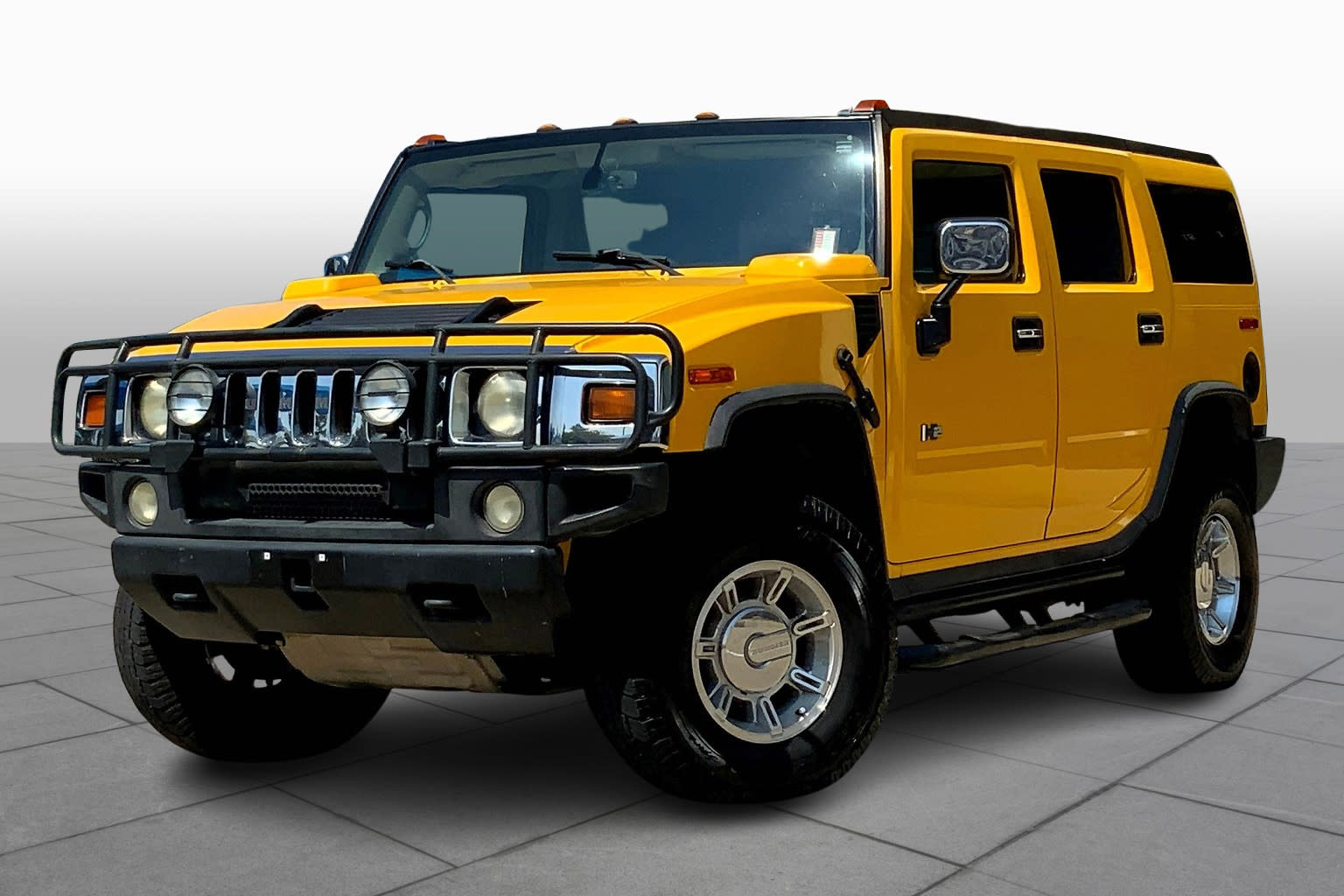 Hummer H3 Yellow Lifted