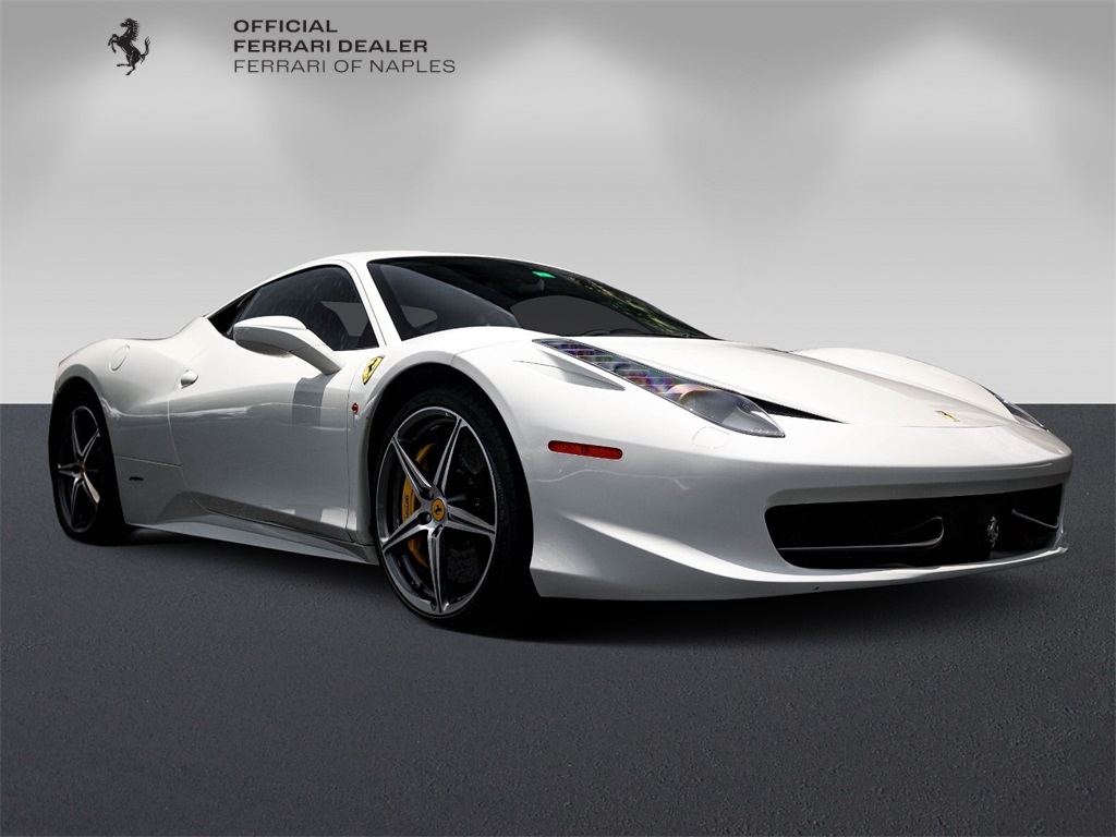 White Ferrari 458 Italia Wallpaper