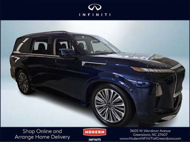 New 2025 INFINITI QX80 LUXE SUV in Greensboro #5N4821 | Modern INFINITI