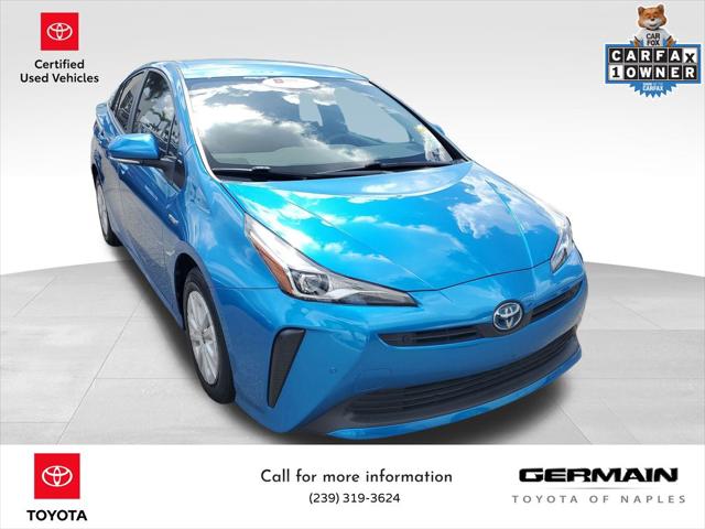 Certified Pre-Owned 2022 Toyota PRIUS LE in Naples #TV093619A | Germain ...