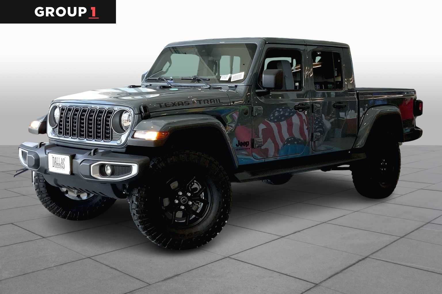 New 2025 Jeep Gladiator Texas Trail Crew Cab in Dallas #SL513819 | Dallas Dodge Chrysler Jeep Ram