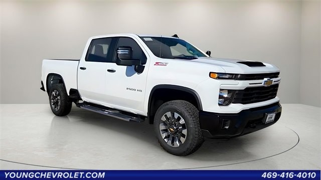 New 2025 Chevrolet Silverado 2500 HD Custom Crew Cab in Dallas #SF177229 | Young Chevrolet