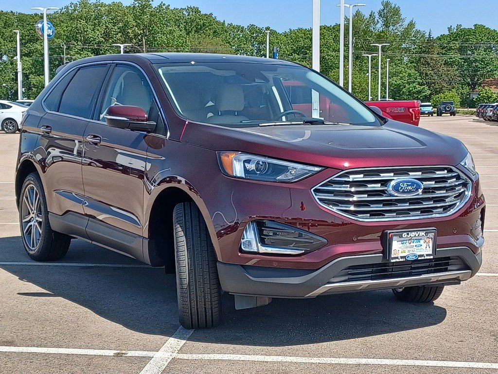 New 2023 Burgundy Velvet Metallic Tinted Clearcoat Ford Edge Titanium ...