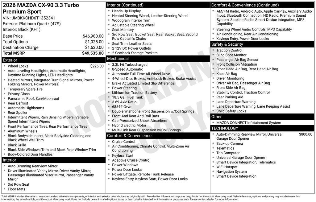 New 2026 Mazda CX-90 3.3 Turbo Premium Sport AWD SUV in San Diego ...
