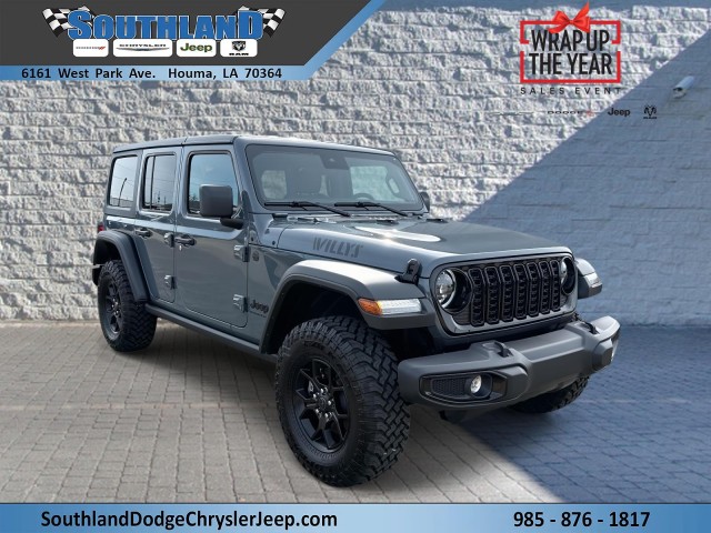 New 2025 Jeep Wrangler Willys Utility in Houma #5J0263 | Southland Dodge