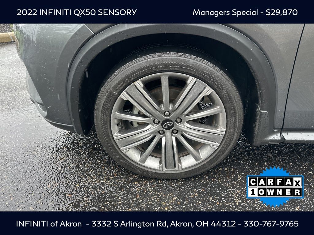 Certified Pre-Owned 2022 INFINITI QX50 Sensory 4D Sport Utility in ...
