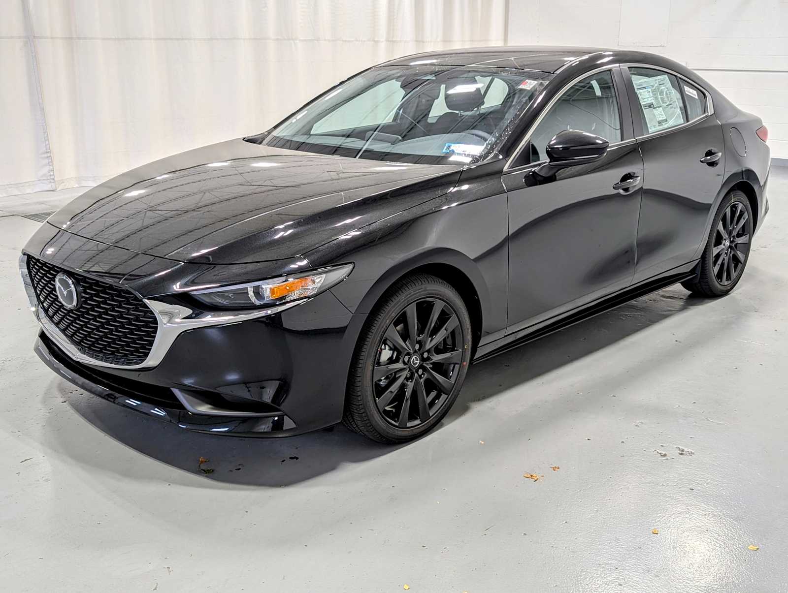 New 2025 Mazda Mazda3 Sedan 2.5 S Select Sport in Jet Black Mica | Greensburg, PA | #Z03190