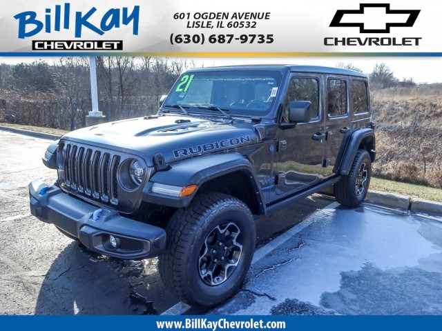 Pre-Owned 2021 Jeep Wrangler 4xe Unlimited Rubicon SUV in Lisle #P26992 | Bill Kay Chevrolet