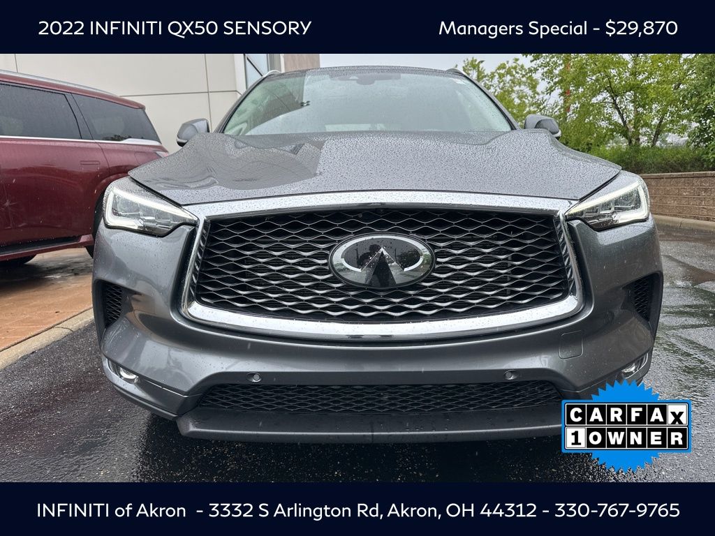 Certified Pre-Owned 2022 INFINITI QX50 Sensory 4D Sport Utility in ...
