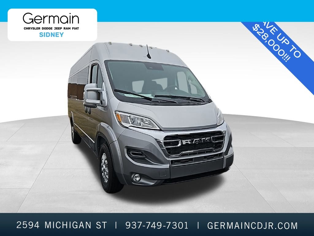 New 2023 Ram ProMaster Explorer Luxury 9 Passenger 3D Extended Cargo ...