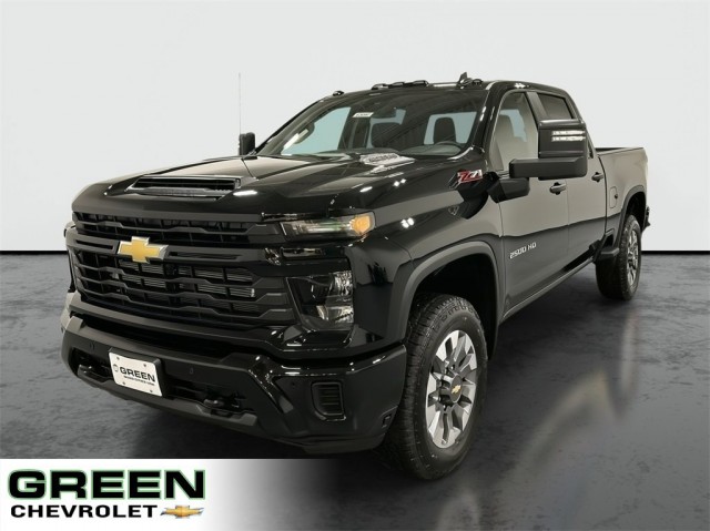 New 2025 Chevrolet Silverado 2500 HD Custom Crew Cab in Quad Cities #E26597 | Green Family Auto