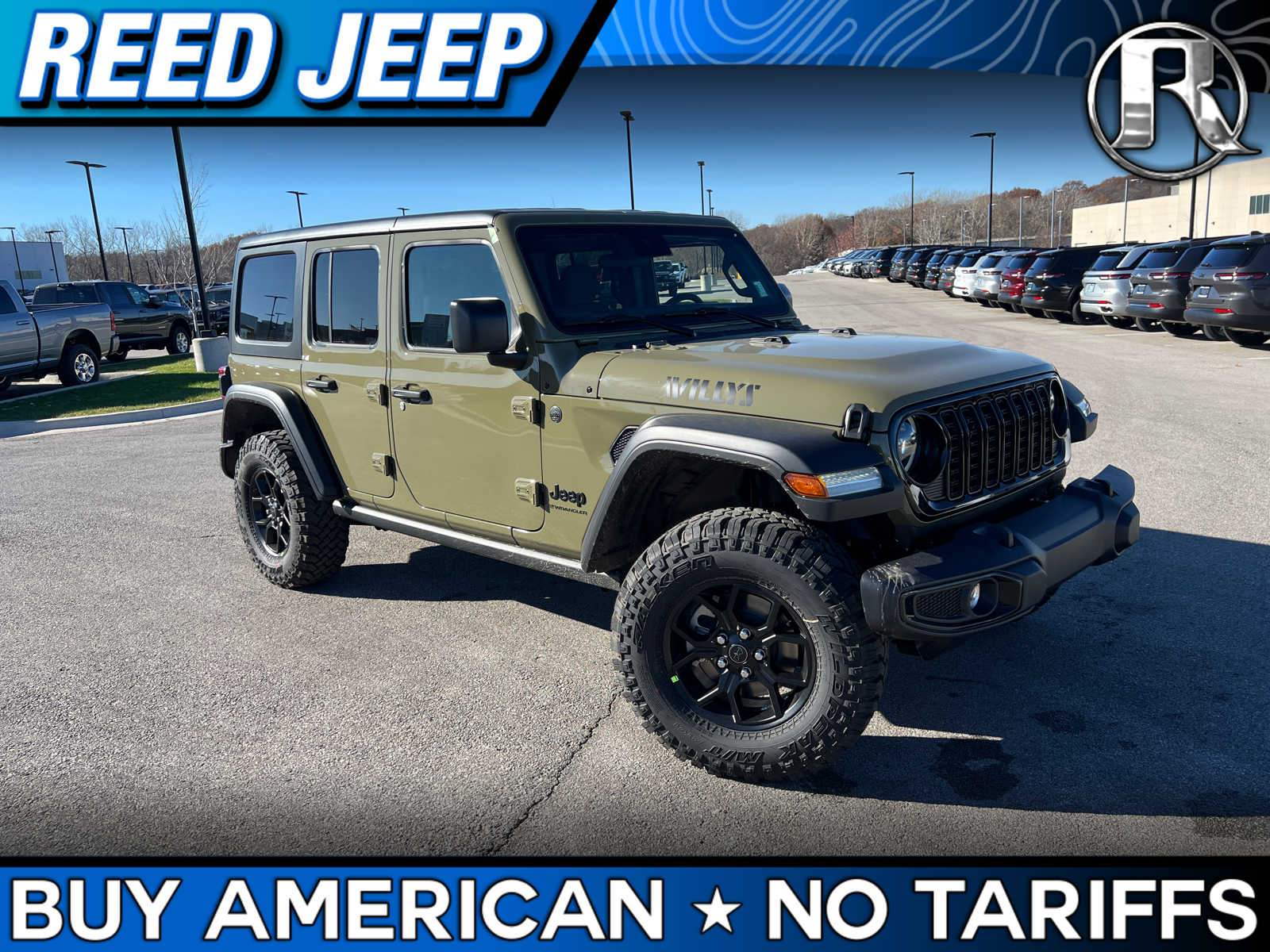 Customized Green Jeep Wranglers