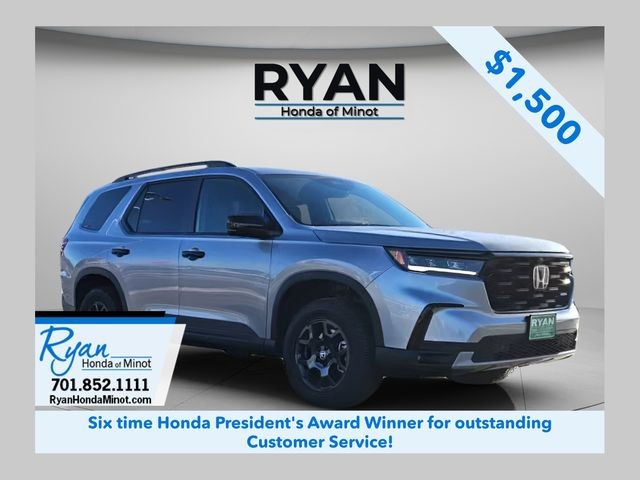 New 2025 Honda Pilot TrailSport 4D Sport Utility in Minot #H25406 | Ryan Honda of Minot