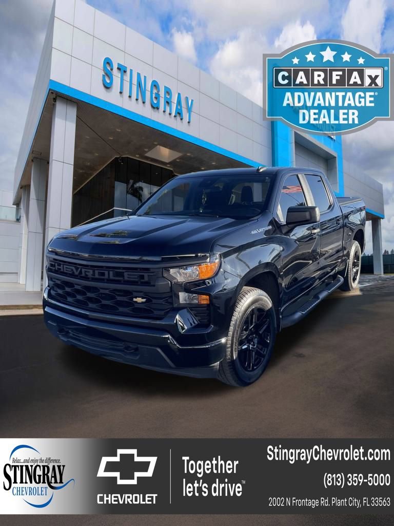 Pre-Owned 2024 Chevrolet Silverado 1500 Custom Crew Cab in Plant City # ...