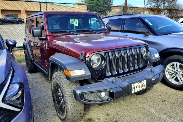 Pre-Owned 2021 Jeep Wrangler Unlimited Willys 4D Sport Utility in San ...