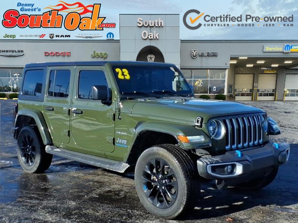 Certified Pre-Owned 2023 Jeep Wrangler Sahara 4xe 4D Sport Utility near Frankfort, IL #P10098 ...