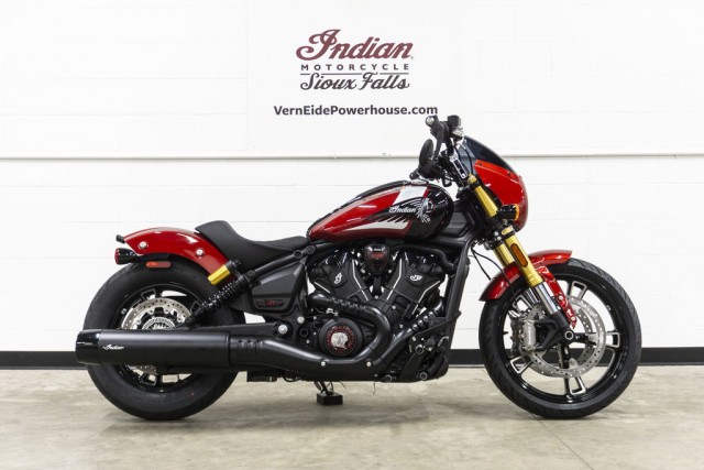New 2025 Indian 101 Scout® Sunset Red Metallic With Graphics in Sioux ...