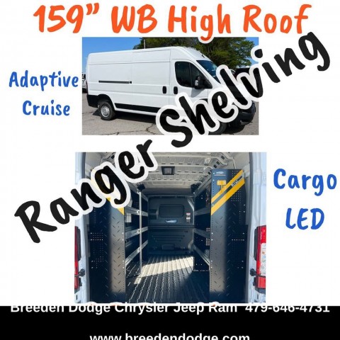 New 2024 RAM ProMaster High Roof Cargo Van in Fort Smith #RE115987 ...