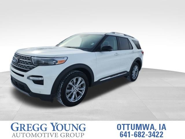 Pre-Owned 2021 Ford Explorer Limited 4D Sport Utility White in ...