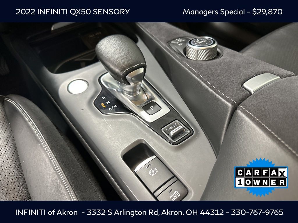 Certified Pre-Owned 2022 INFINITI QX50 Sensory 4D Sport Utility in ...
