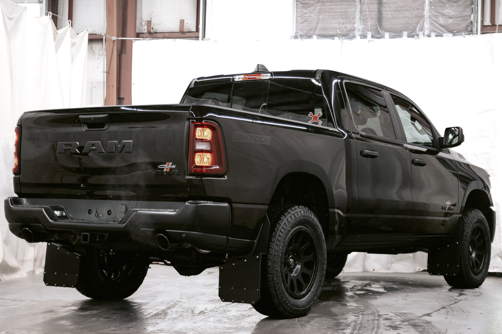 New 2025 RAM 1500 WARLOCK w/ CARLI SUSPENSION LIFT Crew Cab in Red Deer ...