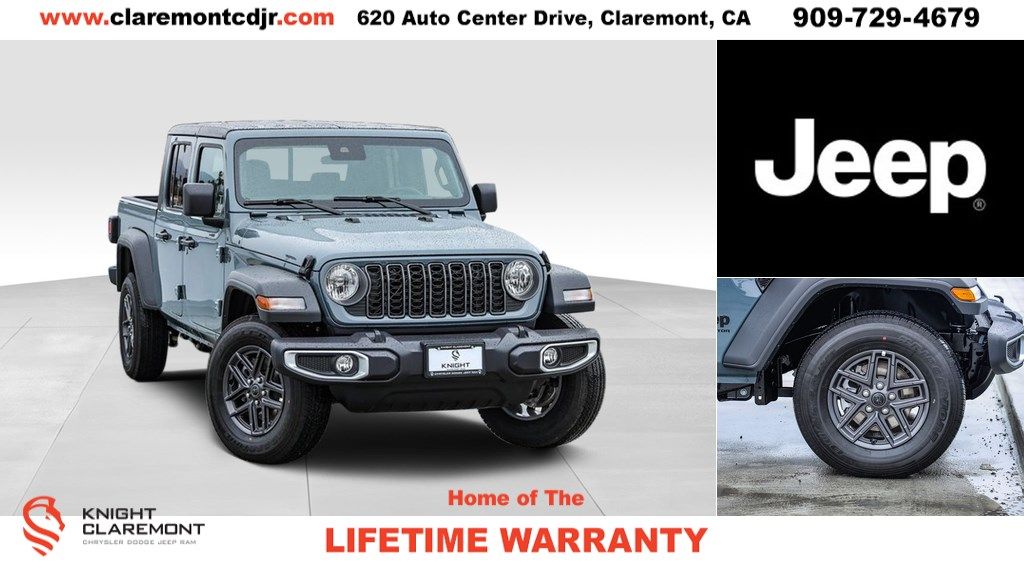 New 2025 Jeep Gladiator Sport Crew Cab in Claremont #GL1244 | Knight Claremont Chrysler Dodge ...