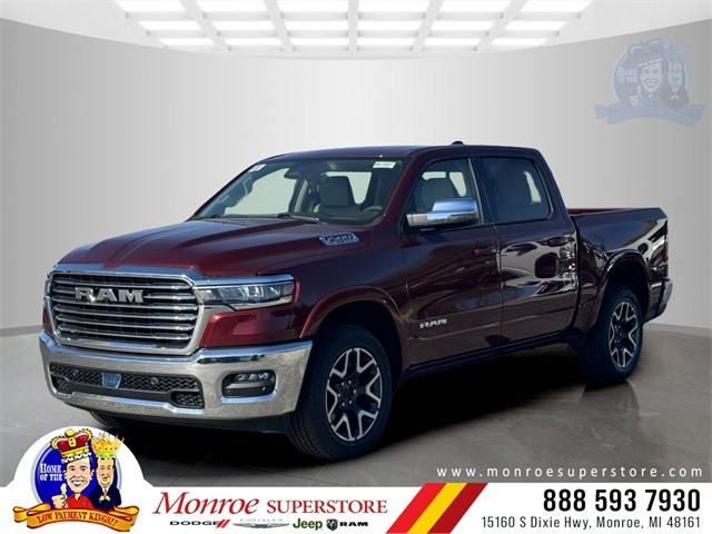 New 2025 RAM 1500 LARAMIE Crew Cab in Monroe #SN517367 | Monroe Dodge ...