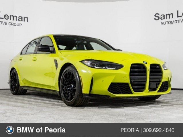 Pre-Owned 2023 BMW M3 Competition 4D Sedan in Central IL #QBZ6829 | Sam Leman Automotive Group