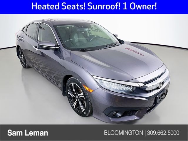 Pre-Owned 2017 Honda Civic Touring 4D Sedan in Central IL #S30244A ...