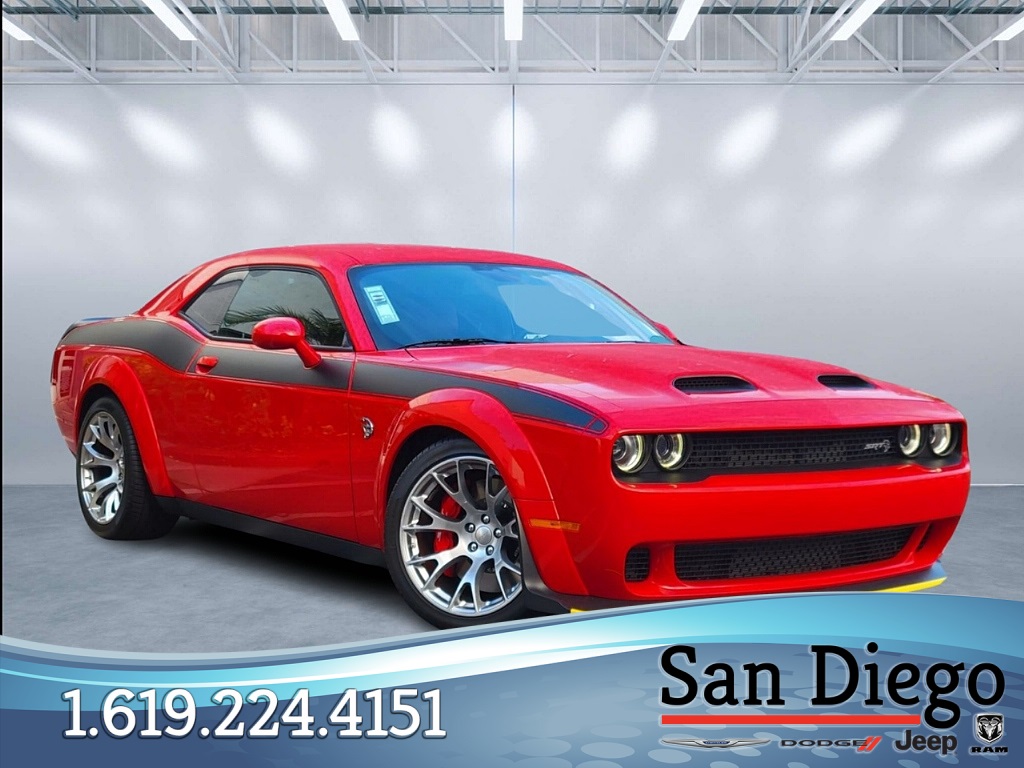 Red Dodge Challenger Hellcat