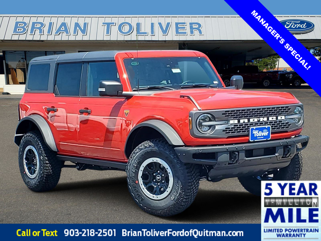 New 2024 Ford Bronco Badlands® 4 Door in Sulphur Springs #5060 | Brian ...