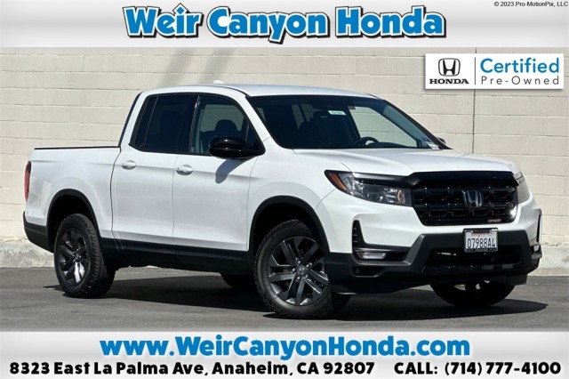 Certified Pre-Owned 2024 Honda Ridgeline Sport 4D Crew Cab in Anaheim #00421991 | Weir Canyon Honda