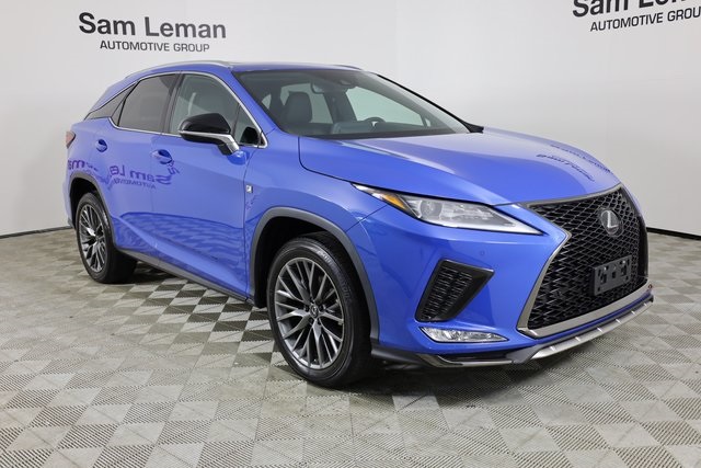 Blue Lexus Rx 350