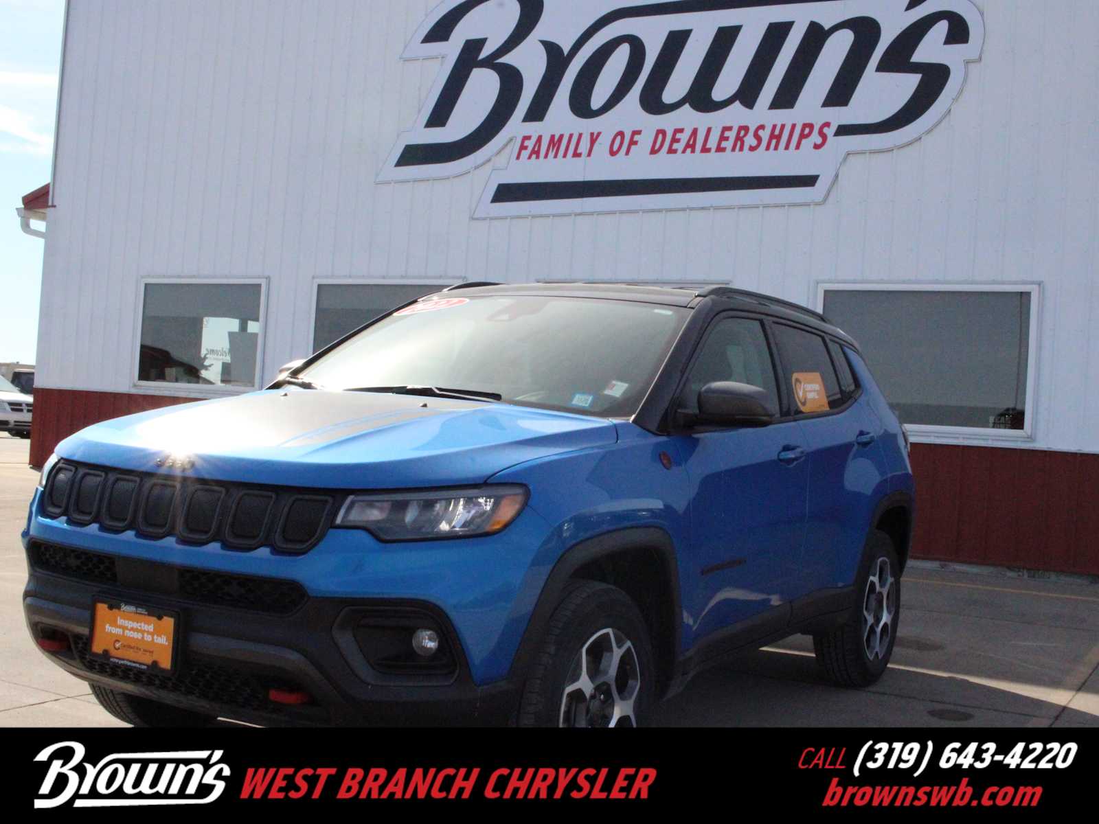 Pre-Owned 2022 Jeep Compass Trailhawk Sport Utility in Guttenberg #WR402 | Brown's Family of ...